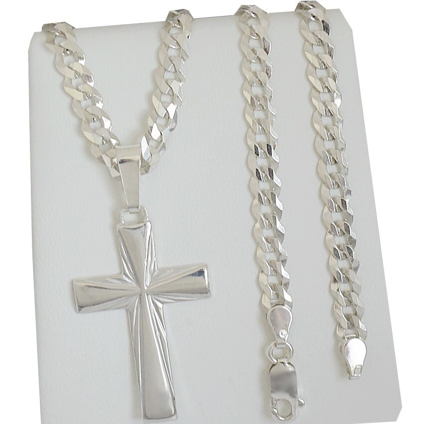 Lant barbati, Amor, Argint, 65 cm, Argintiu - eMAG.ro