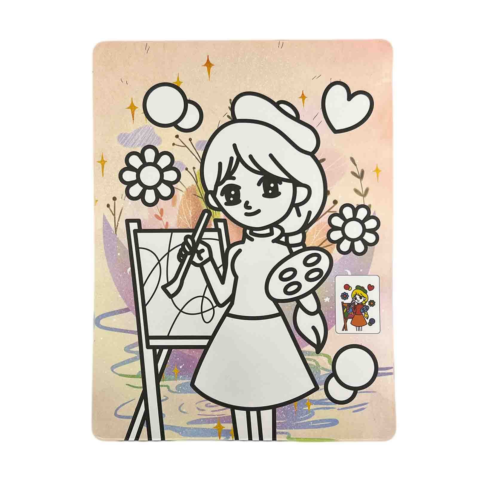 Set Pictura cu nisip colorat pentru fete, 8 planse, + 3 ani - eMAG.ro