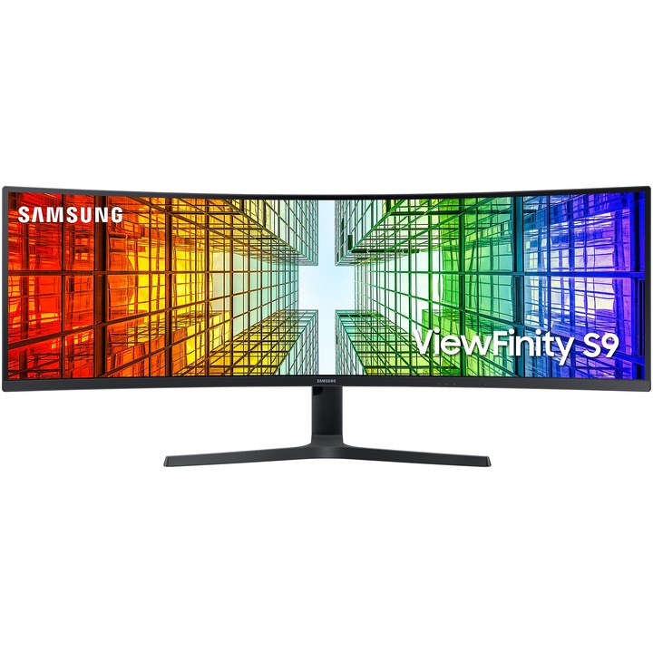 Monitor LED Samsung ViewFinity S9 LS49A950UIPXEN Curbat 49 inch DQHD VA ...