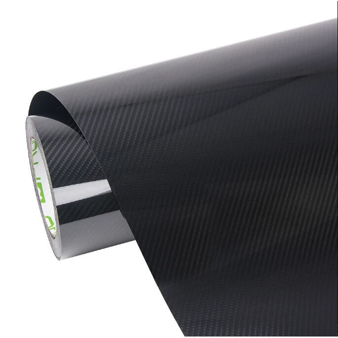 Folie Autocolant 5D negru lucios, 30cm x 100cm, tehnologie de eliminare ...