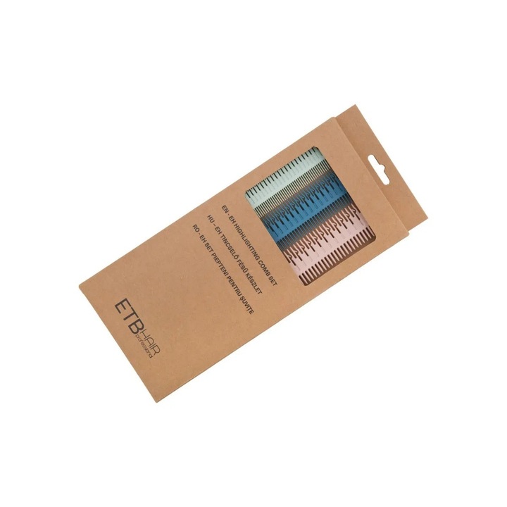 Set Piepteni, ETB Hair Professional, Pentru Suvite, Multicolor - eMAG.ro