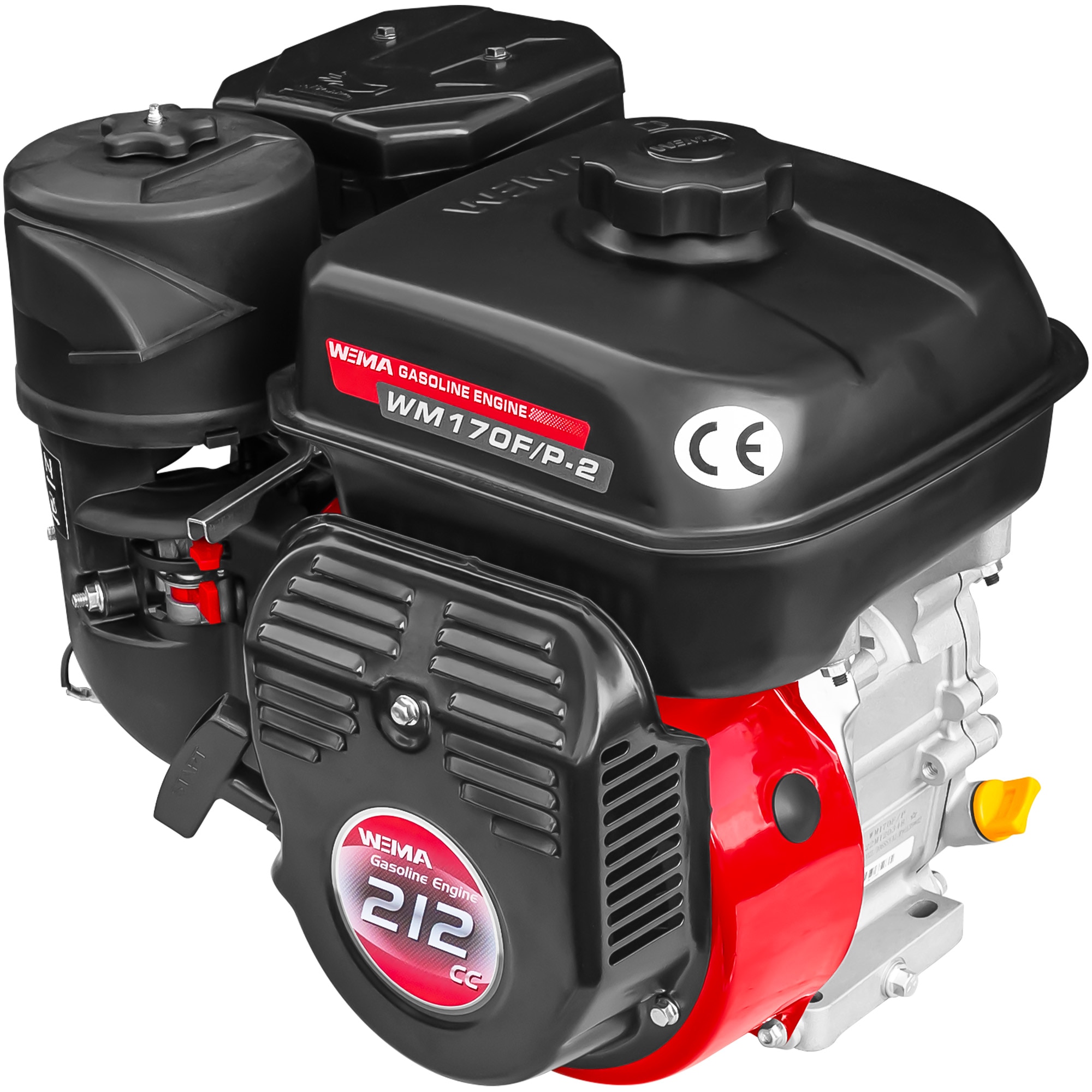 Motor Weima WM170F/P-2 cu ax conic, 7CP, benzina, 212cc, 3.6L, conicitate ax 16-20mm - eMAG.ro