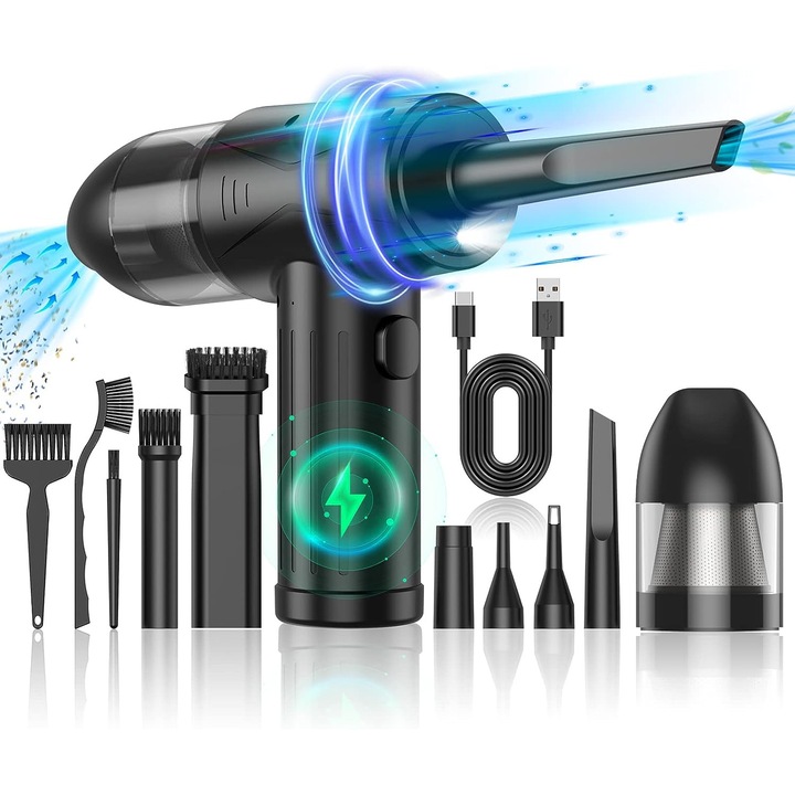 Elektromos sűrített levegő fúvó és szívó pisztoly 2 az 1-ben, Konpaxe ...