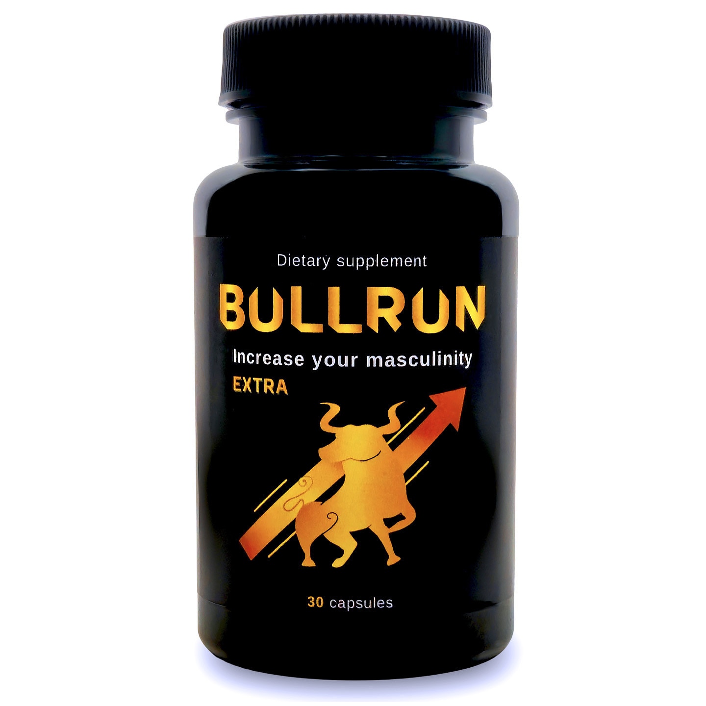 Хранителна добавка, BullRun Extra, Растителни екстракти, За мъже, 30 ...