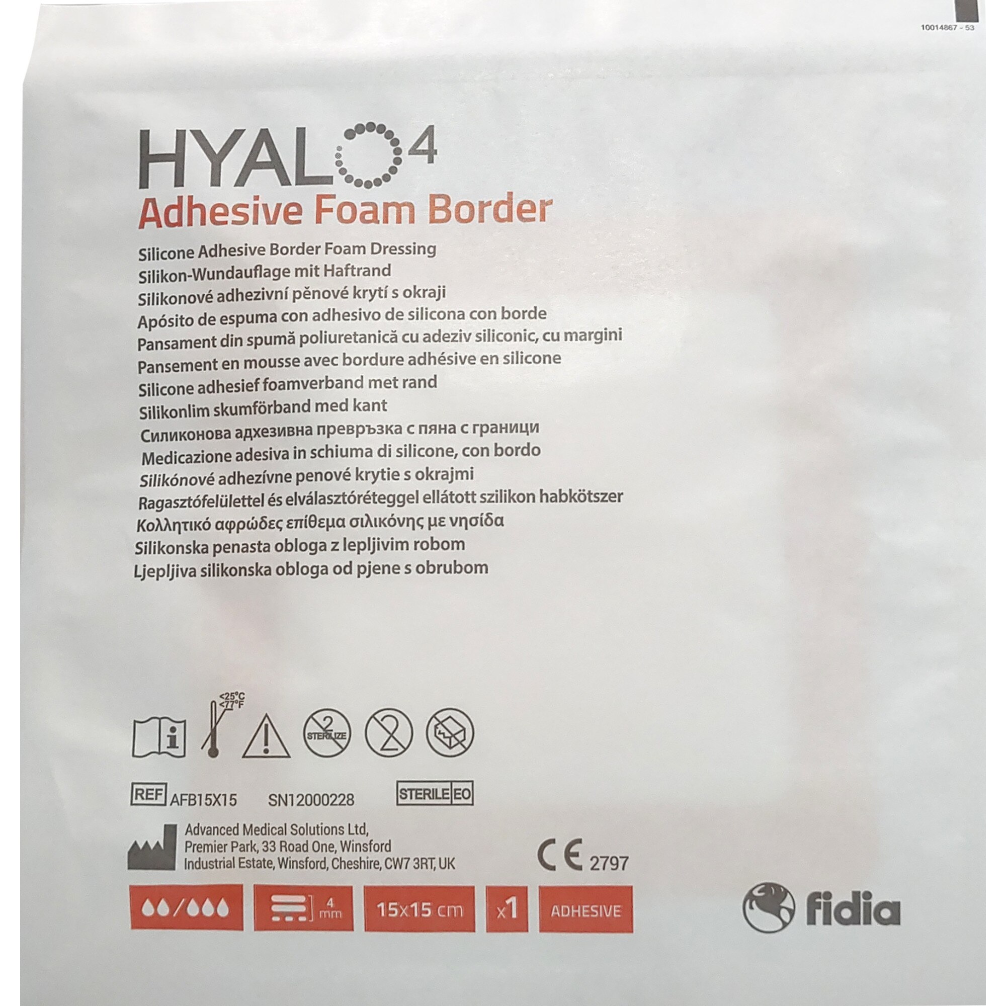Plasturi Hyalo4 Adhesive Foam Border 15x15, 10 buc - eMAG.ro