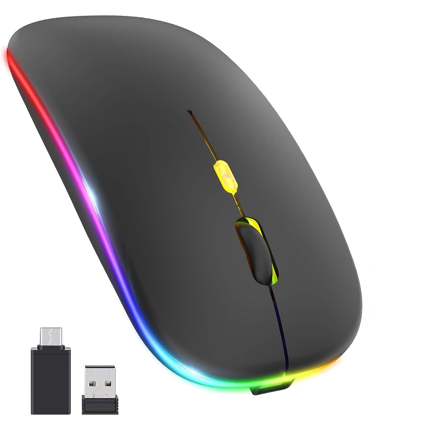 Mouse, mod dublu, incarcare, negru - eMAG.ro