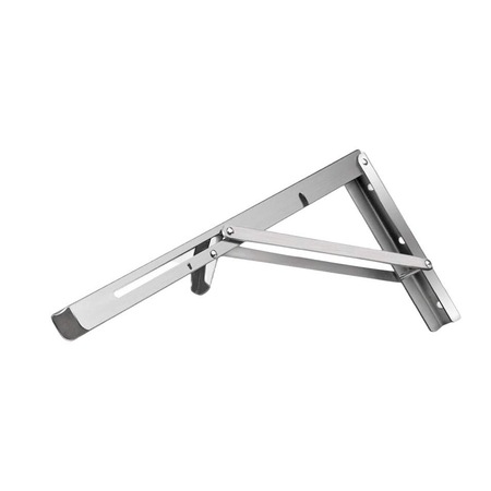 Set 2 console pliabile pentru rafturi, Otel inoxidabil, 20 x 11 cm ...