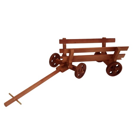 Caruta din lemn pentru gradina, 48x24x25cm - eMAG.ro