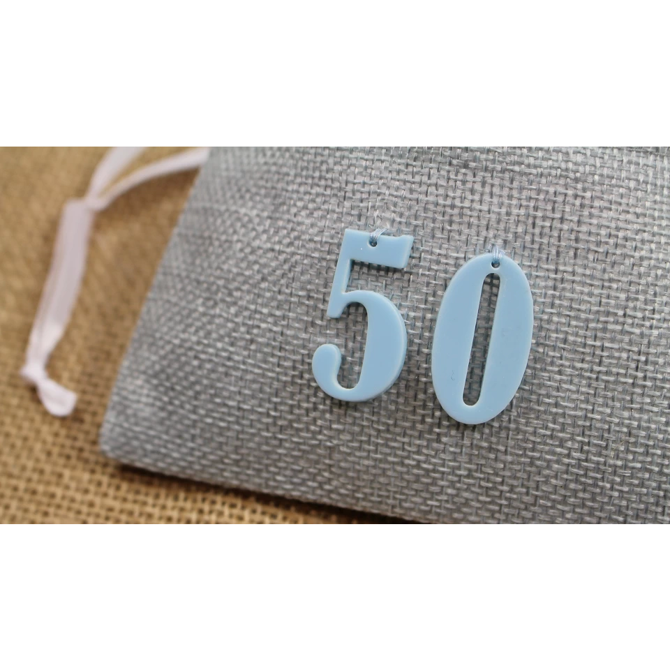 Set 10 numere din plastic pentru cusut, agatat sau lipit 0-9, Bleu ...