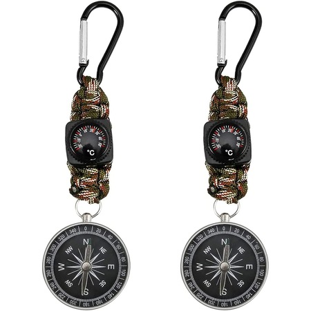 Set 2 busole 4 in 1, 16x4.4 cm, Negru\Maro - eMAG.ro