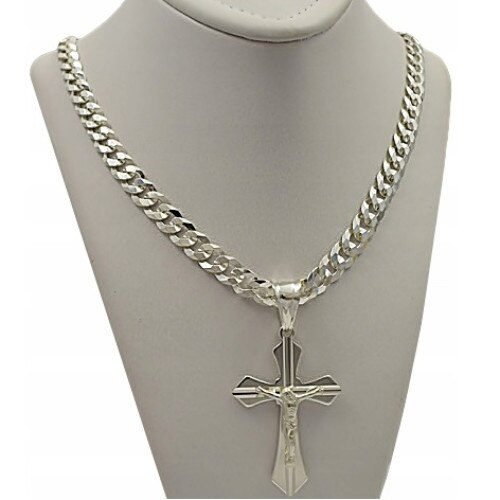 Lant barbati, Amor, Argint, 70 cm, Argintiu - eMAG.ro