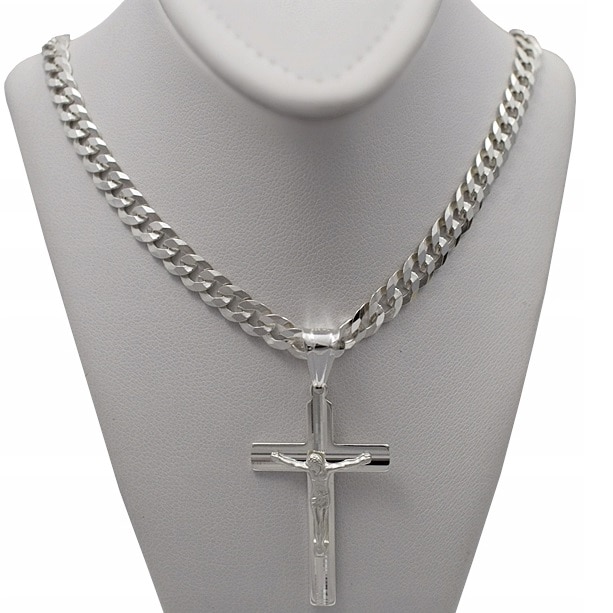 Lant barbati, Amor, Argint, 60 cm, Argintiu - eMAG.ro