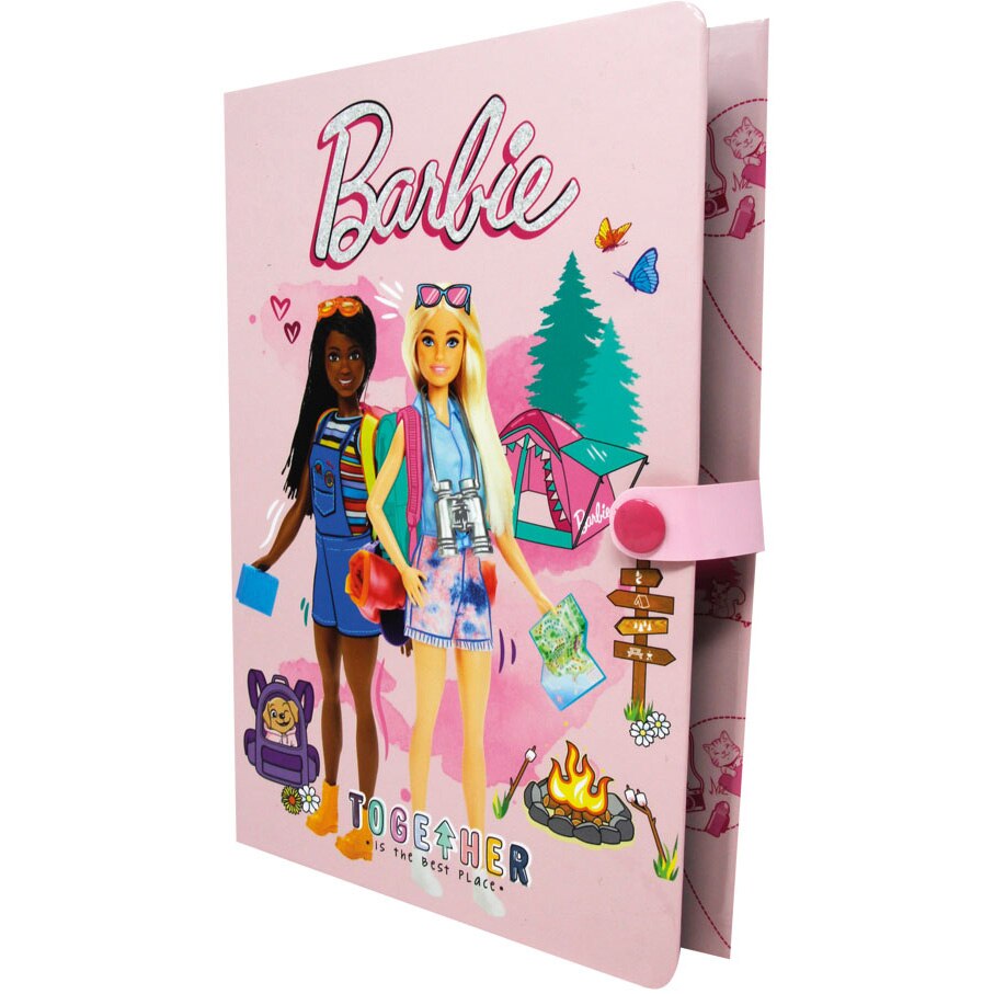 Set Travel Notebook Barbie, 24 piese - eMAG.ro
