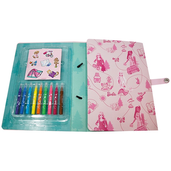 Set Travel Notebook Barbie, 24 piese - eMAG.ro