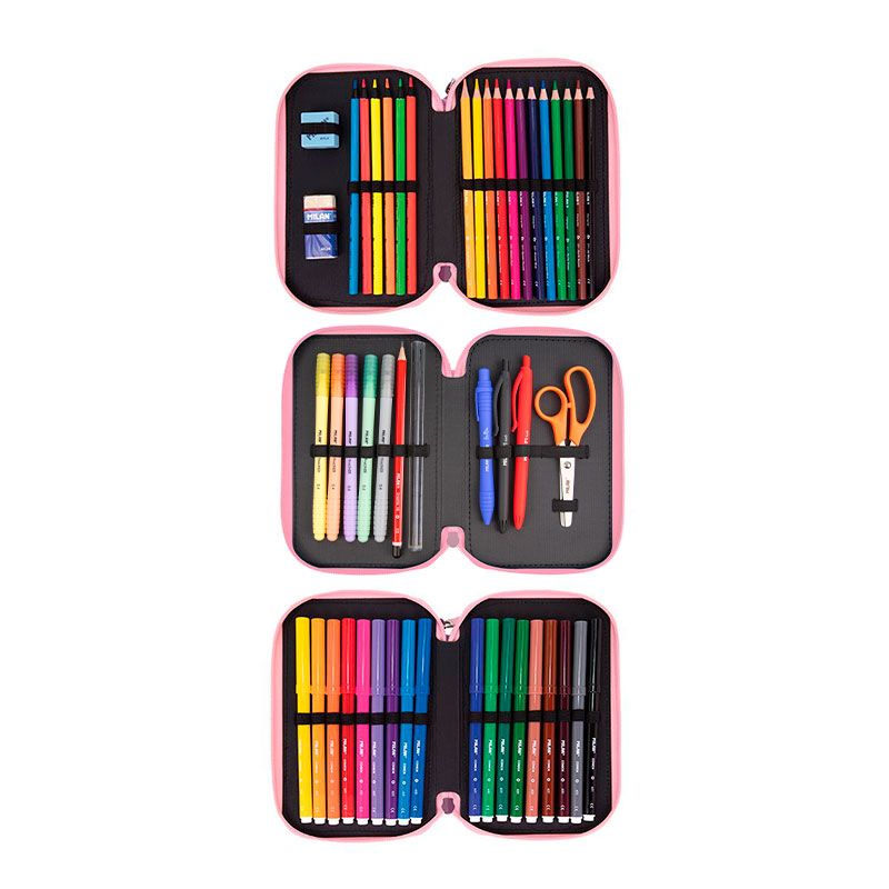 Penar echipat, 3 compartimente, seria Fun Animals, mov, 49 piese, Milan ...