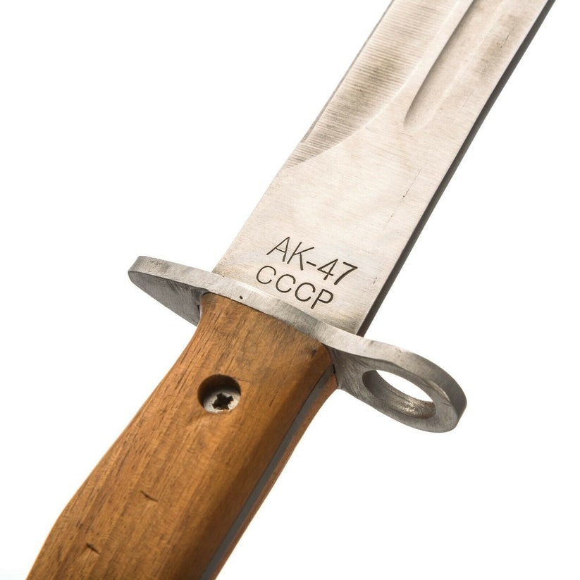 Cutit Tip Baioneta Inscriptionata AK-47 CCCP Maner Mahon 50 cm - eMAG.ro