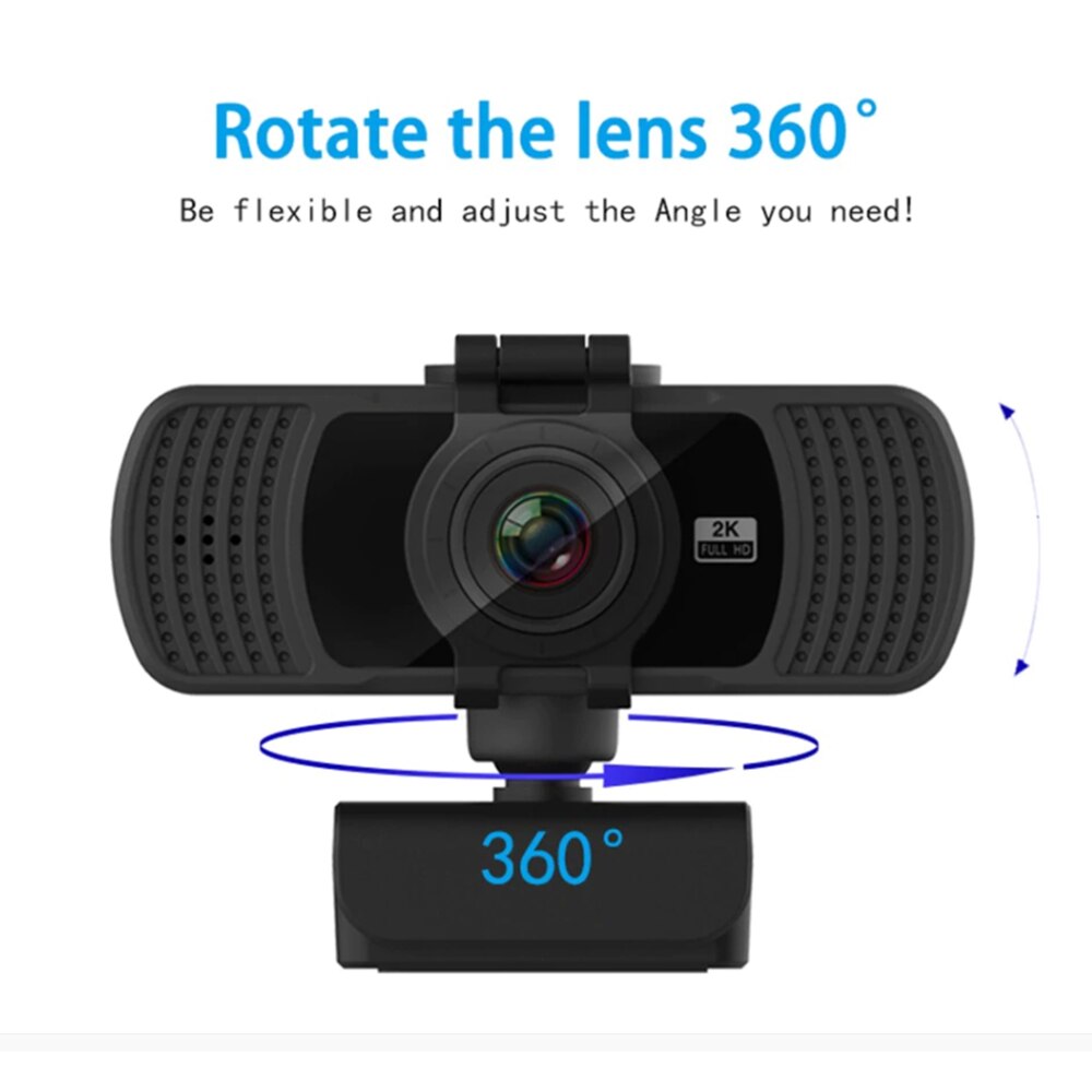 Camera web, Full HD, Cu microfon, Negru - eMAG.ro