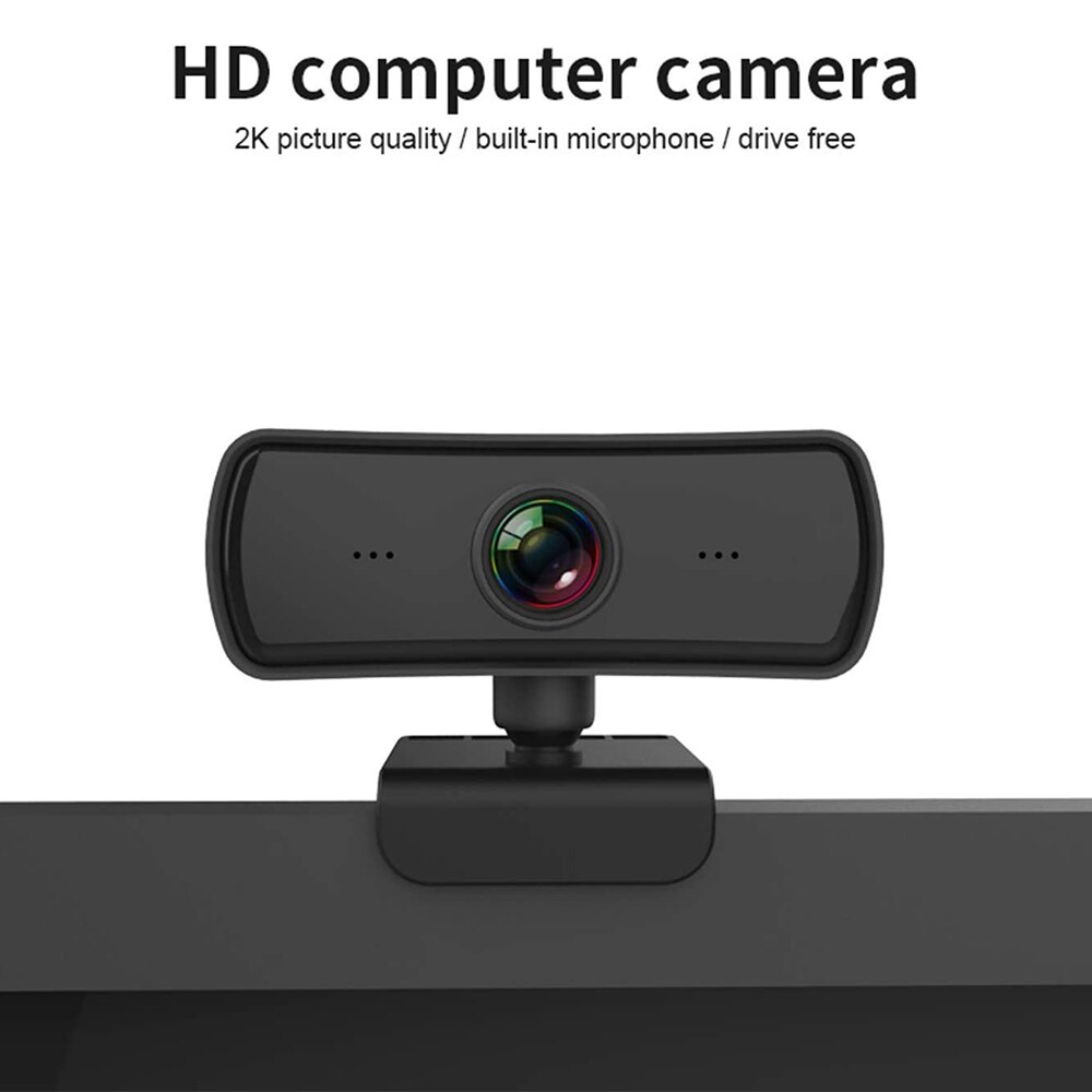 Camera web, 1080P, Cu microfon, Negru - eMAG.ro