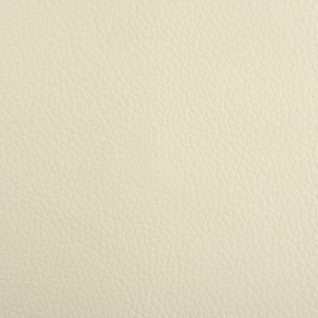 Pat de caini vidaXL, crem, 50x40x30 cm, piele ecologica - eMAG.ro