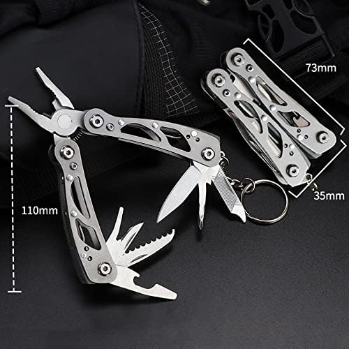 Cleste multifunctional pliabil camping, Aluminiu, 7.5 x 3.6 cm ...