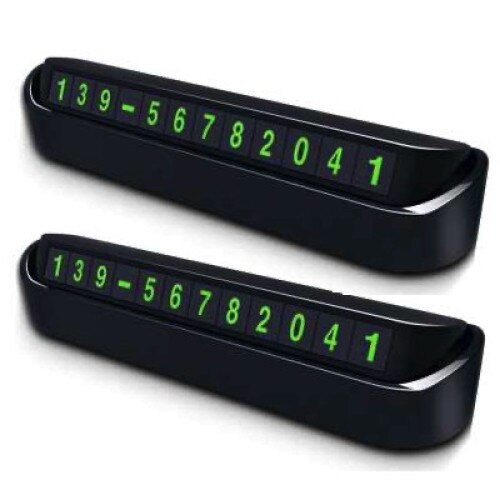 Set 2 Numar Auto Parcare Temporara Verde, Negru - eMAG.ro