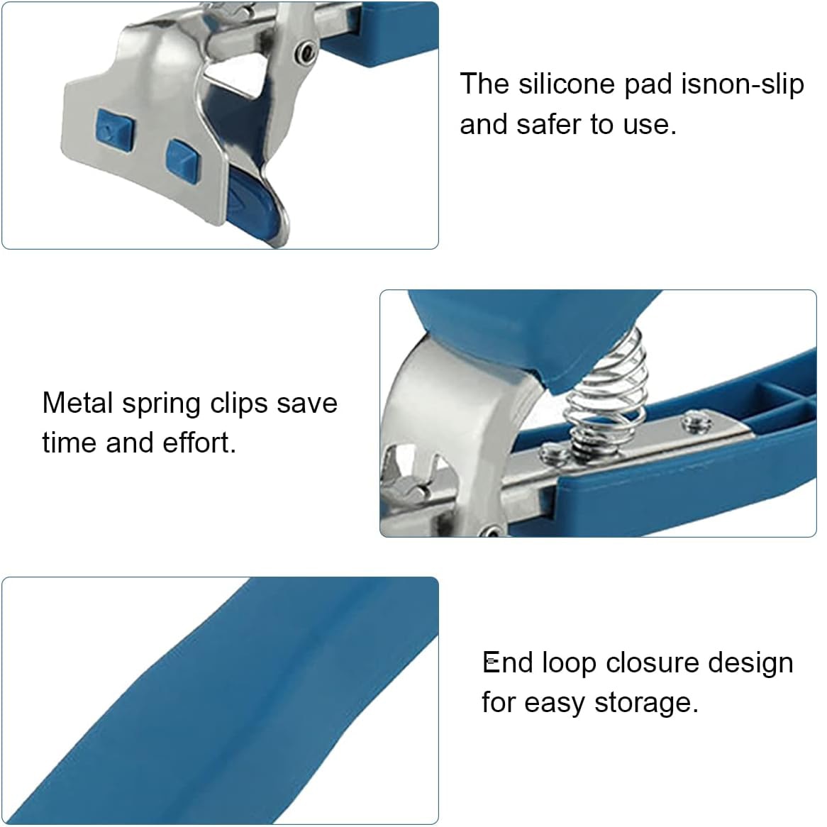 Set de 4 cleme pentru bol, BOMSTOM, Maner universal, cleste pentru ...