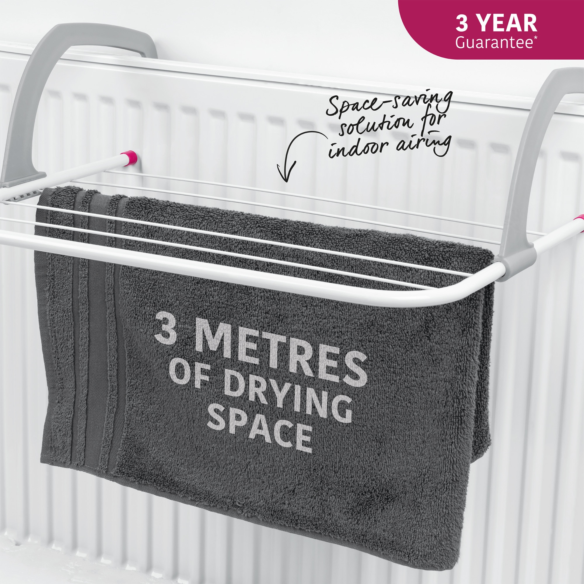 Uscator de rufe calorifer Kleeneze, 52 x 33 x 15 cm, 2 m - eMAG.ro