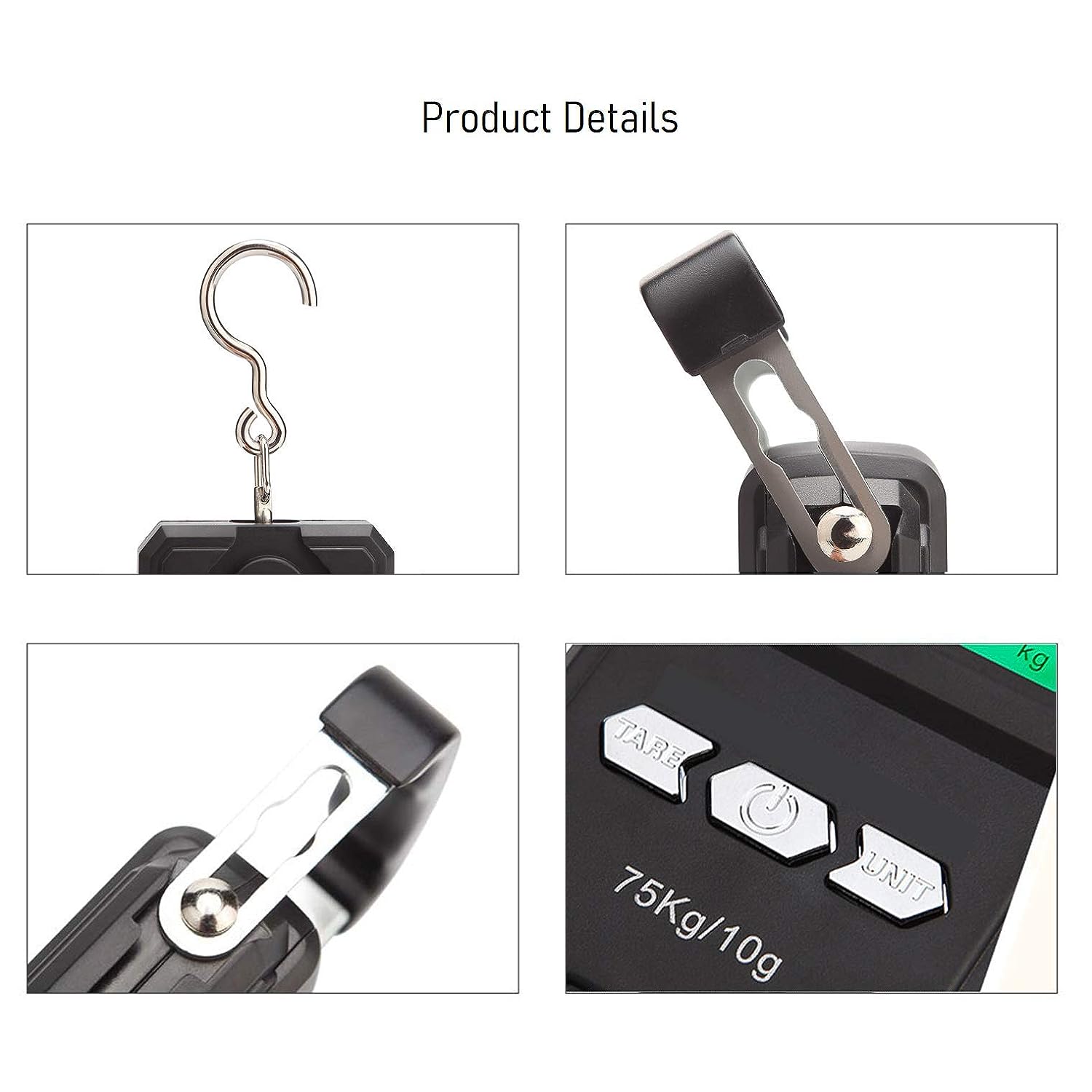 Преносима електронна везна JENUOS®, джоб за бижута с LCD дисплей, 75 кг ...