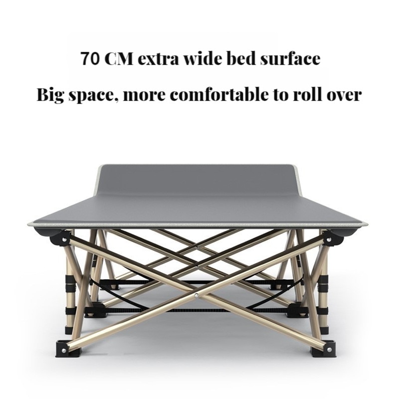 Pat pliant, WALALLA, cadru metalic, pliabil, Mat non-alunecare ...