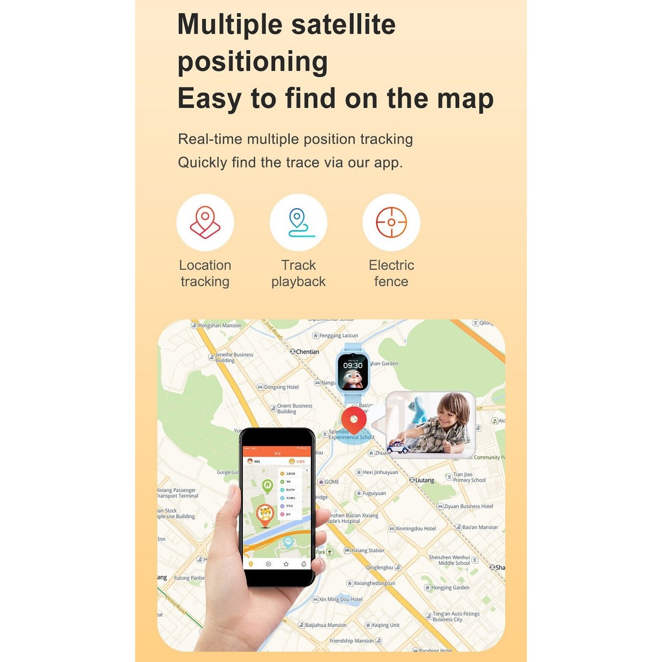 Set Smartwatch copii, 4G, cu GPS, monitorizare spion, buton SOS, slot ...