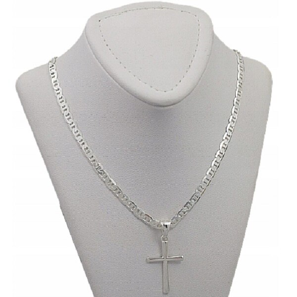 Lant pentru barbati, Amor, Argint, 50 cm, Argintiu - eMAG.ro