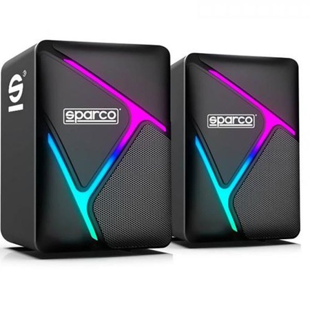 Boxe PC Sparco, cu fir, 6W, Negru - eMAG.ro