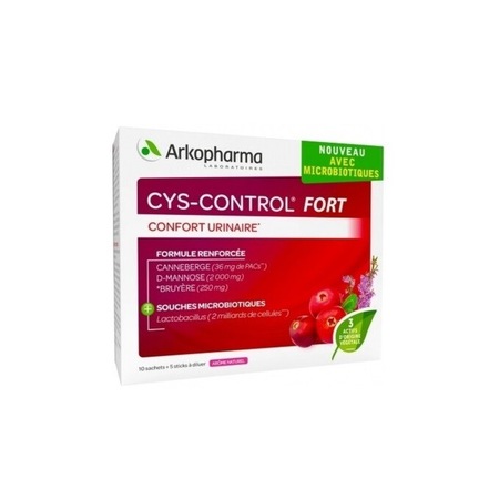 Supliment alimentar Cys-Control Fort, Confort urinar, 10 plicuri + 5 ...