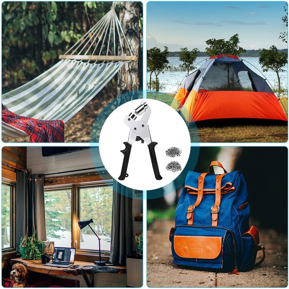 Set cleste nituit capse + 100 capse, Inox/Plastic, Argintiu/Negru - eMAG.ro