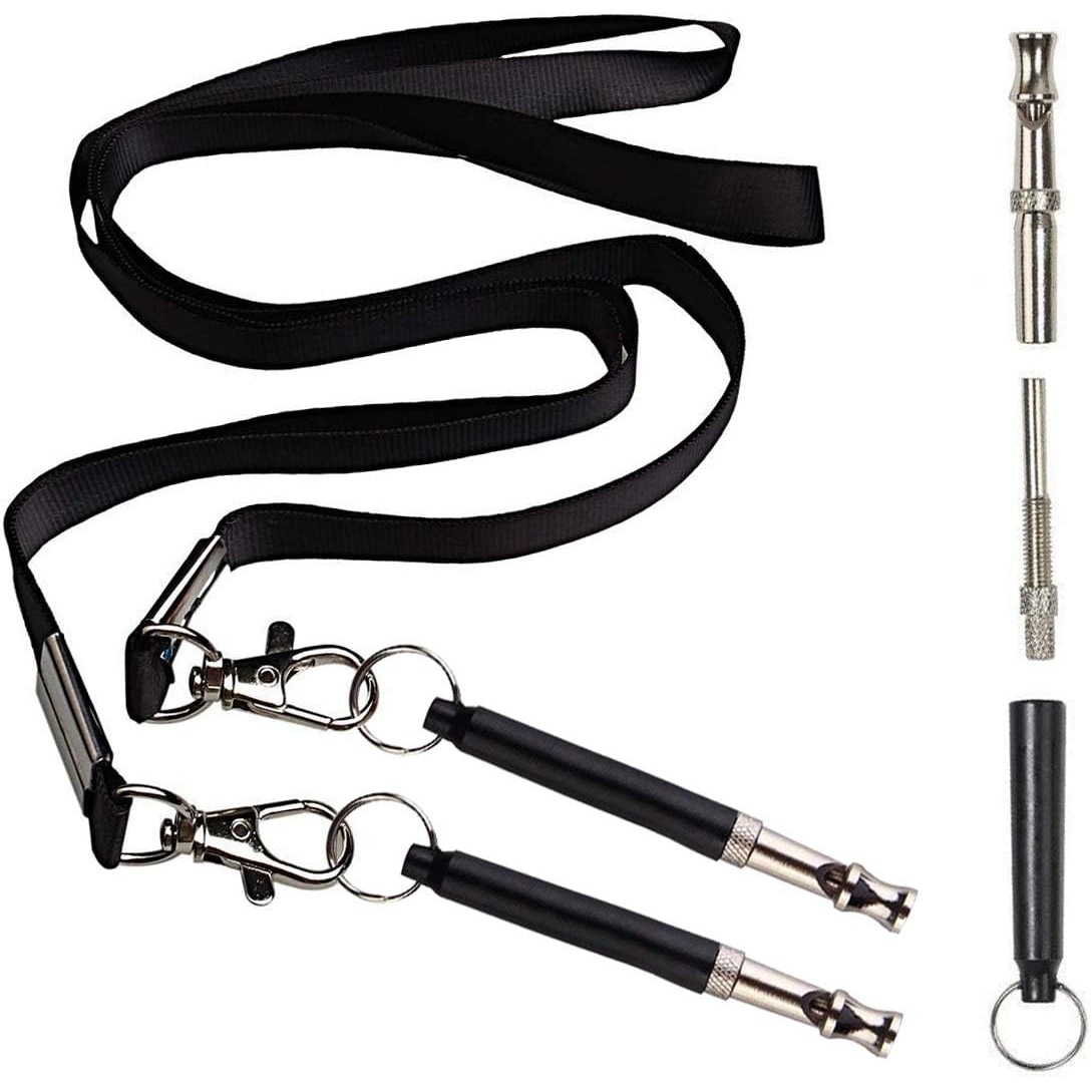 Set de 3 fluiere pentru caini, Negru/Argintiu - eMAG.ro