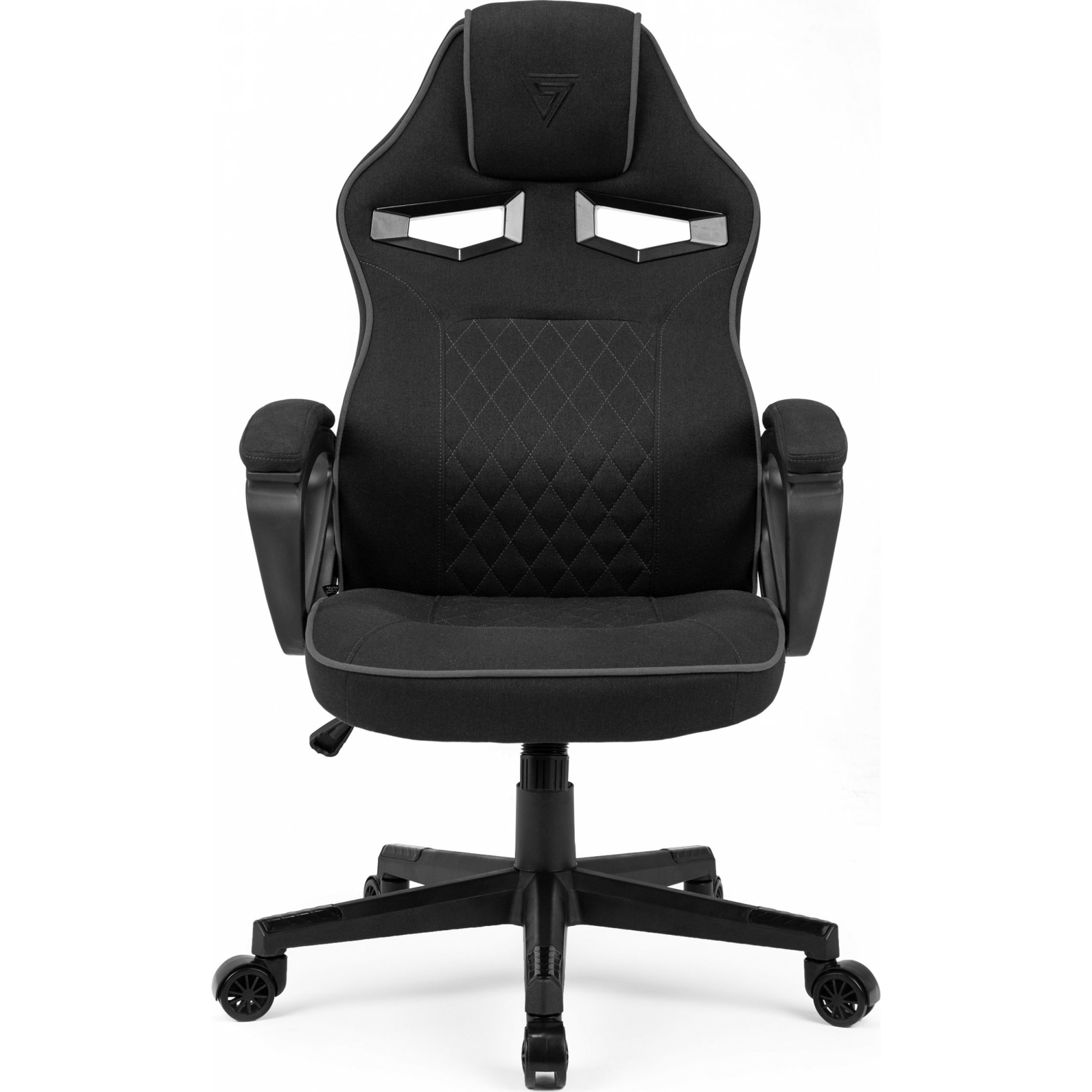 Scaun gaming SENSE7 Knight, material textil, 120 kg, Negru/Gri - eMAG.ro