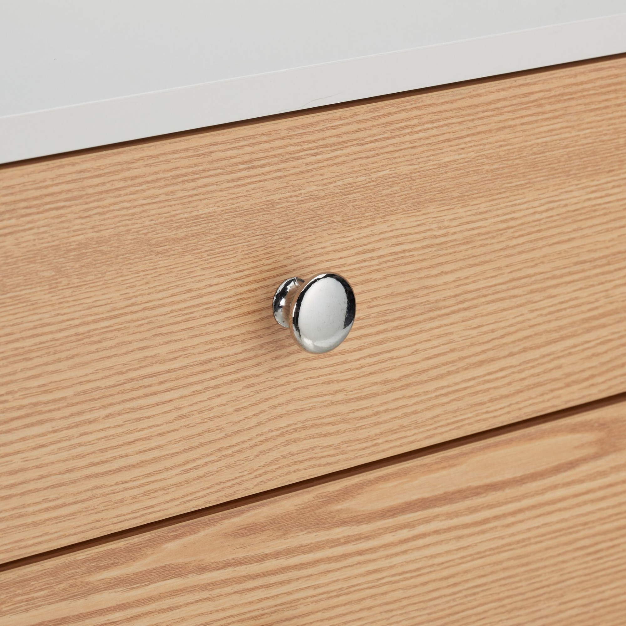 Noptiera alba cu 2 sertare, din lemn de pin, 60 x 40 x 40 cm - eMAG.ro