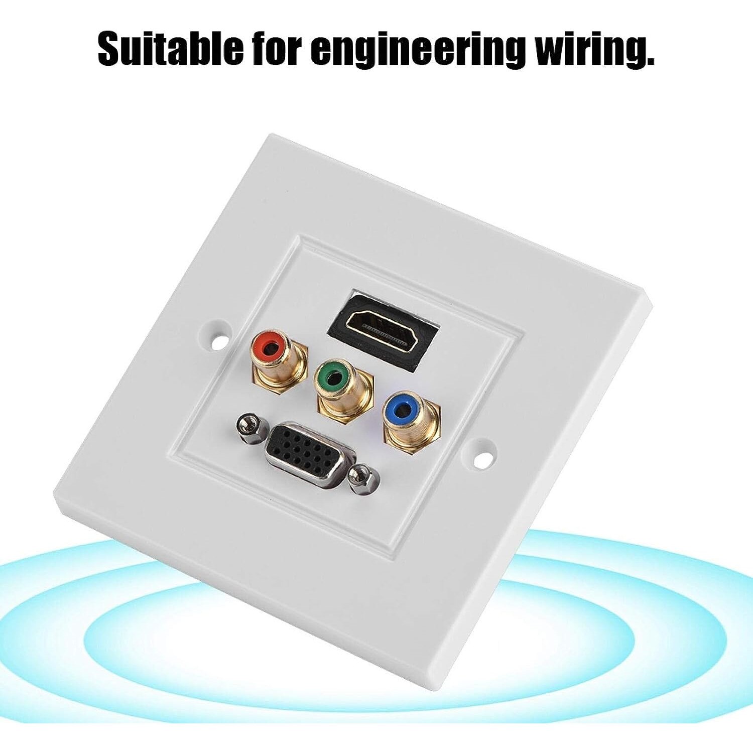 Priza multimedia, ABS, HDMI/VGA/USB, Alb - eMAG.ro