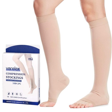 Ciorapi compresivi medicinali AD pana la genunchi, Varf deschis, Clasa ...