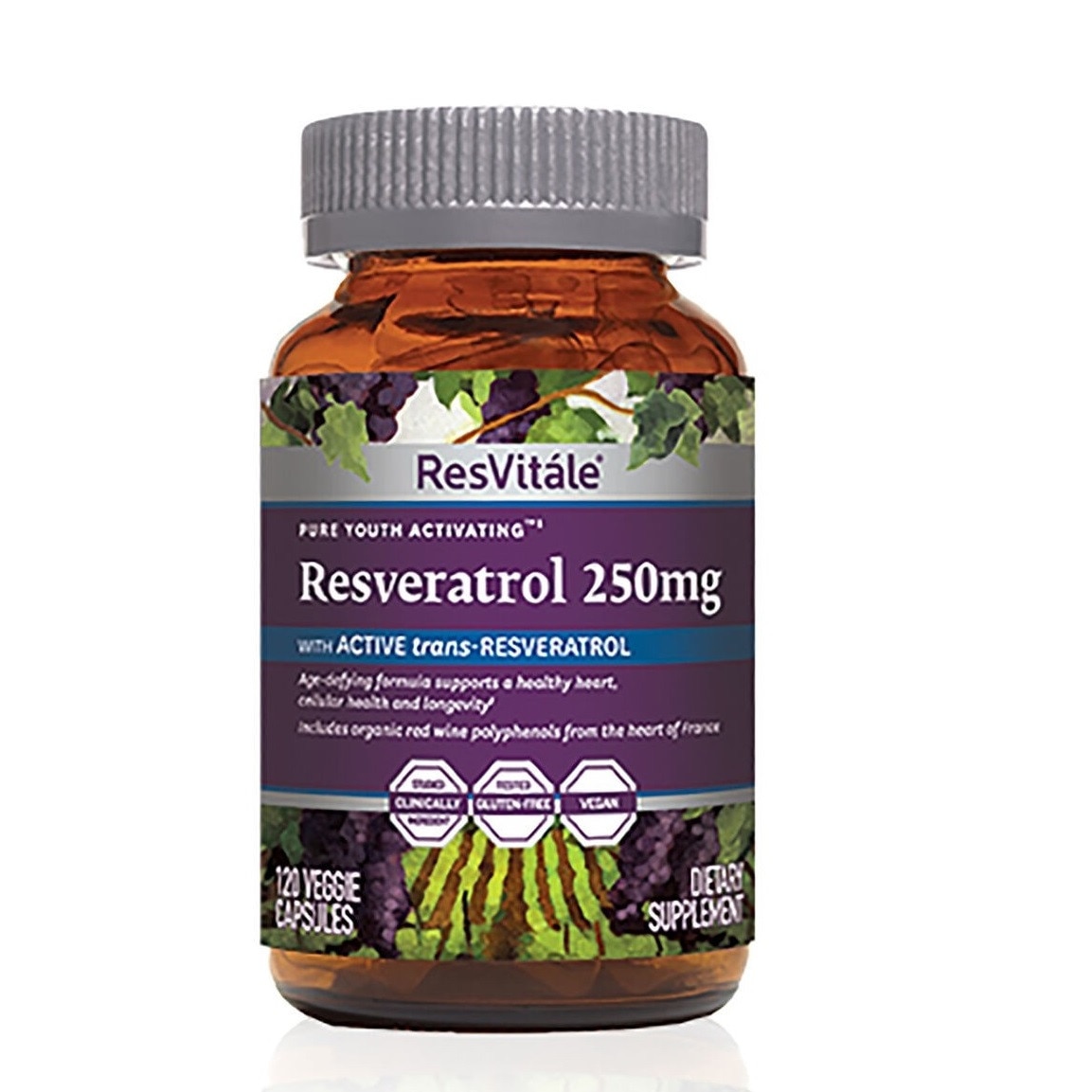 Resveratrol 250 mg, ResVitale, 120 capsule - eMAG.ro
