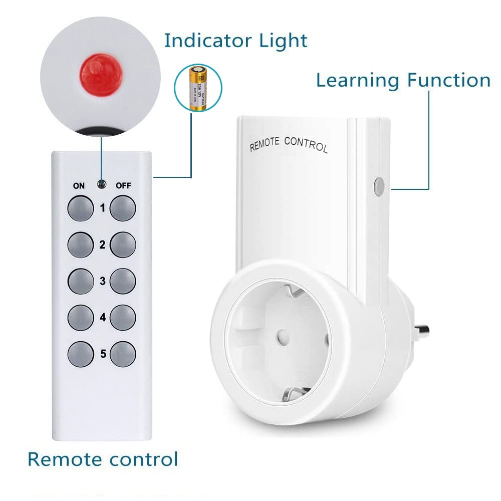 Set 2 prize inteligente, Cu telecomanda, 2300 W, Alb - eMAG.ro