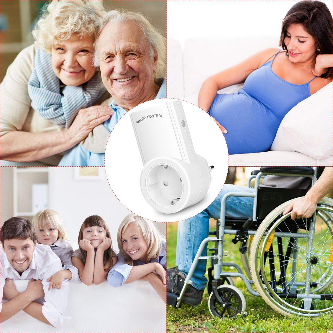 Set 2 prize inteligente, Cu telecomanda, 2300 W, Alb - eMAG.ro