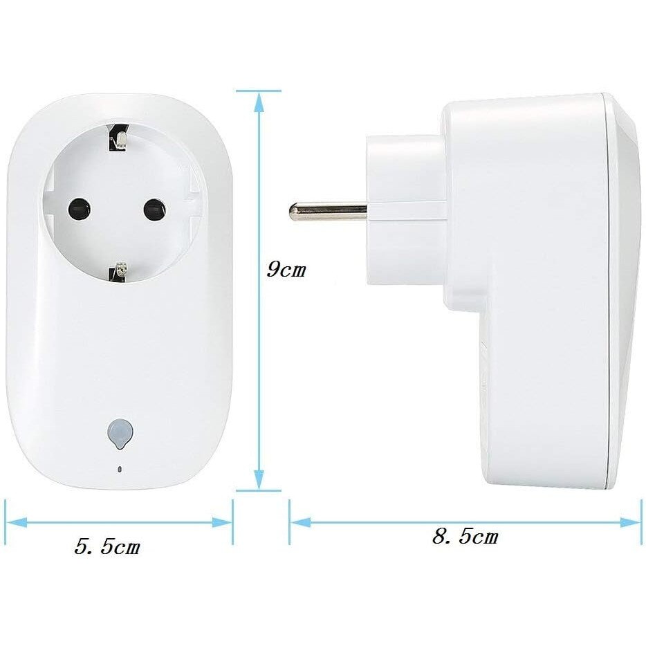 Priza Smart, Wi-Fi, 2500 W, Alb - eMAG.ro