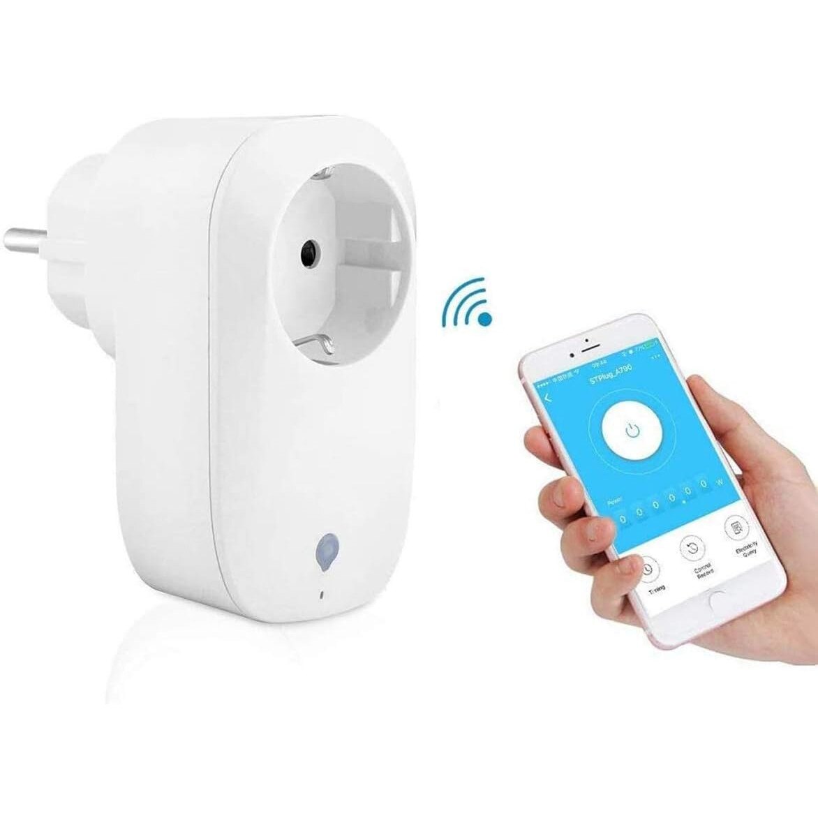 Priza Smart, Wi-Fi, 2500 W, Alb - eMAG.ro