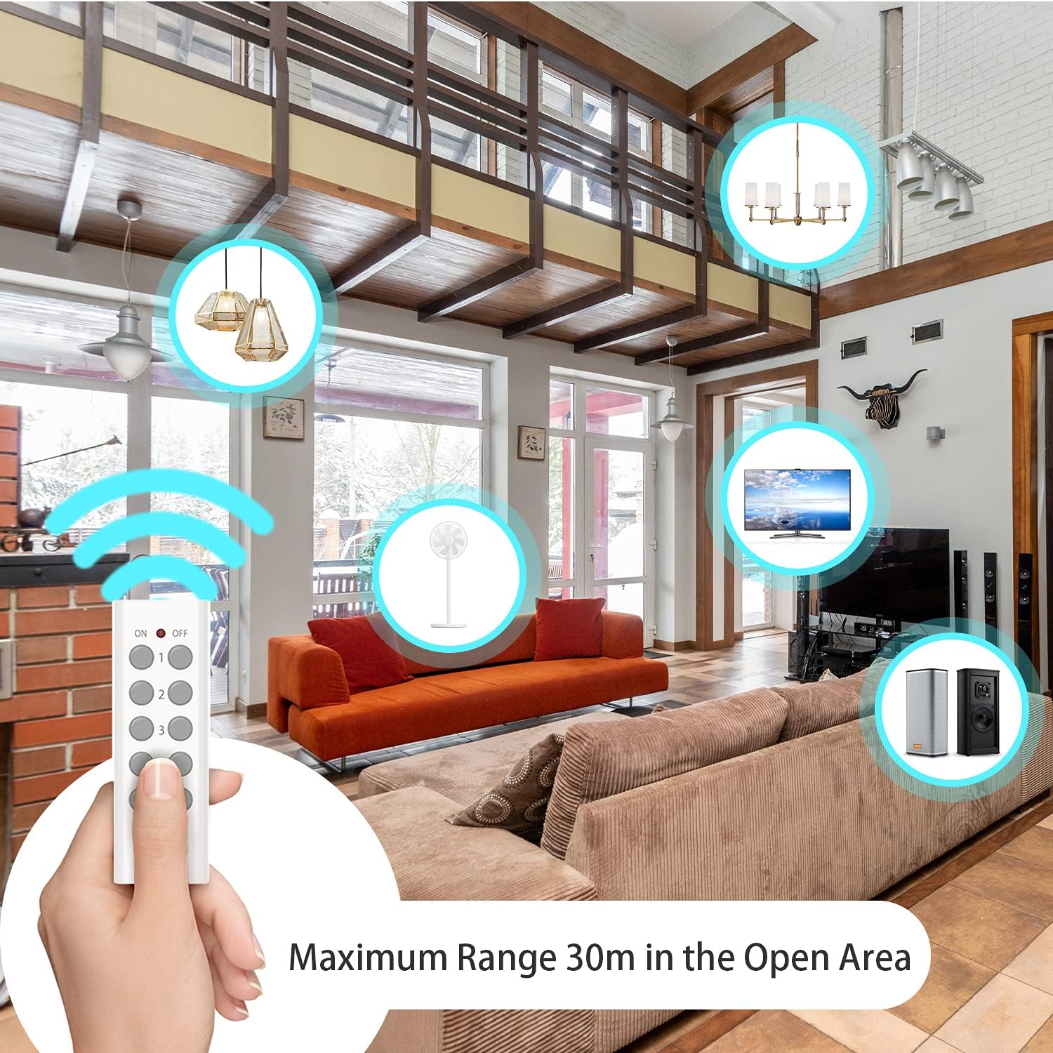 Set 5 prize inteligente, ABS, Cu 2 telecomenzi, 2300 W, Alb - eMAG.ro
