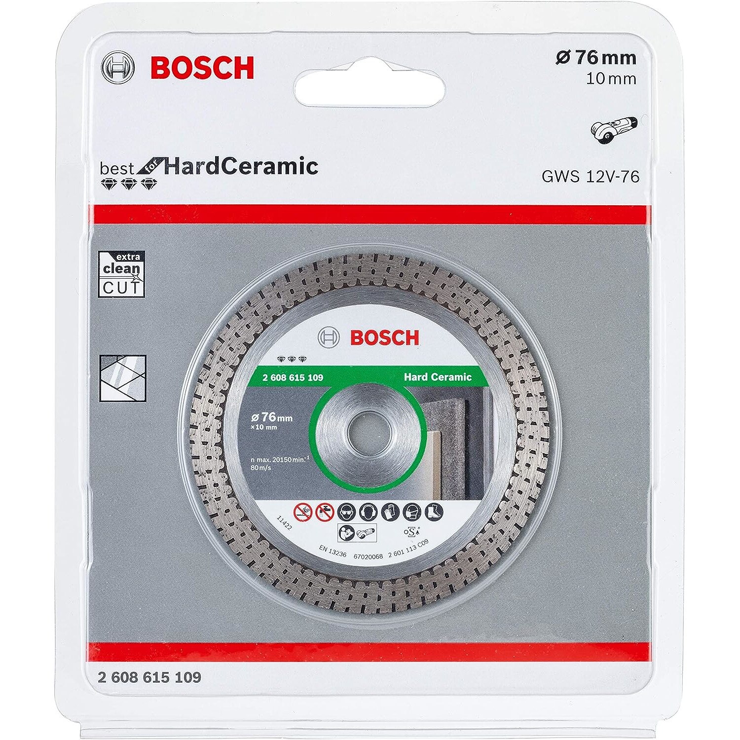 Disc taiere ceramica, Bosch, Metal, 76 x 10 mm, Argintiu - eMAG.ro