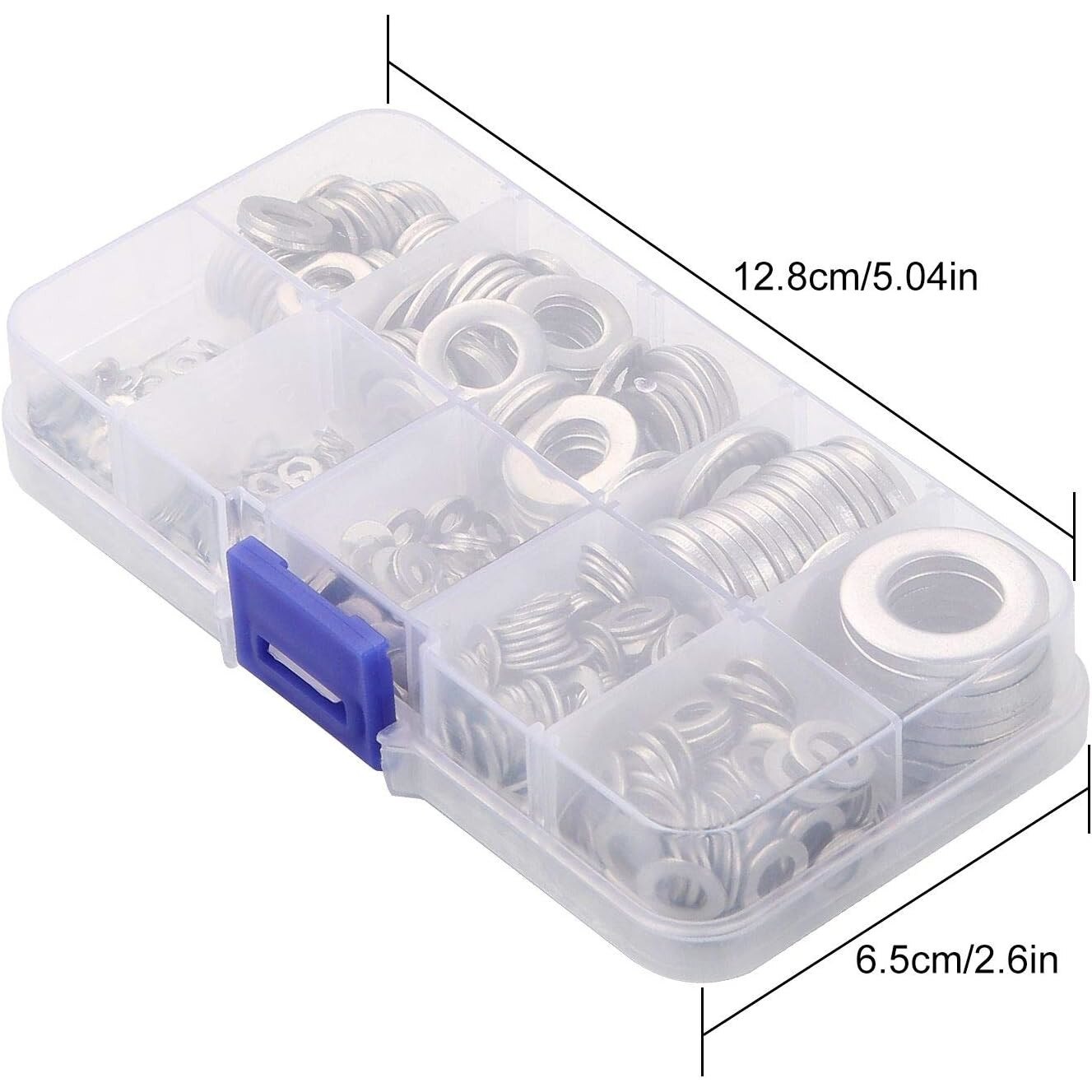 Set 580 saibe, Inox, M2-M12, Argintiu - eMAG.ro