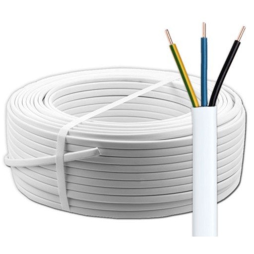 Cablu de instalare plat, Elektrokabel Turek, PVC/Cupru, 3 conductori, 1 ...