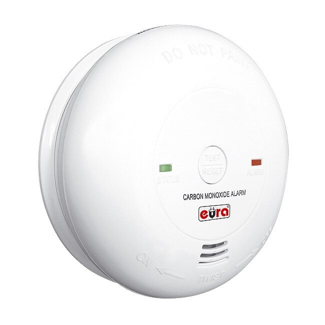 Detector de monoxid de carbon, EURA, IP20, 108 x 39mm, Alb - eMAG.ro