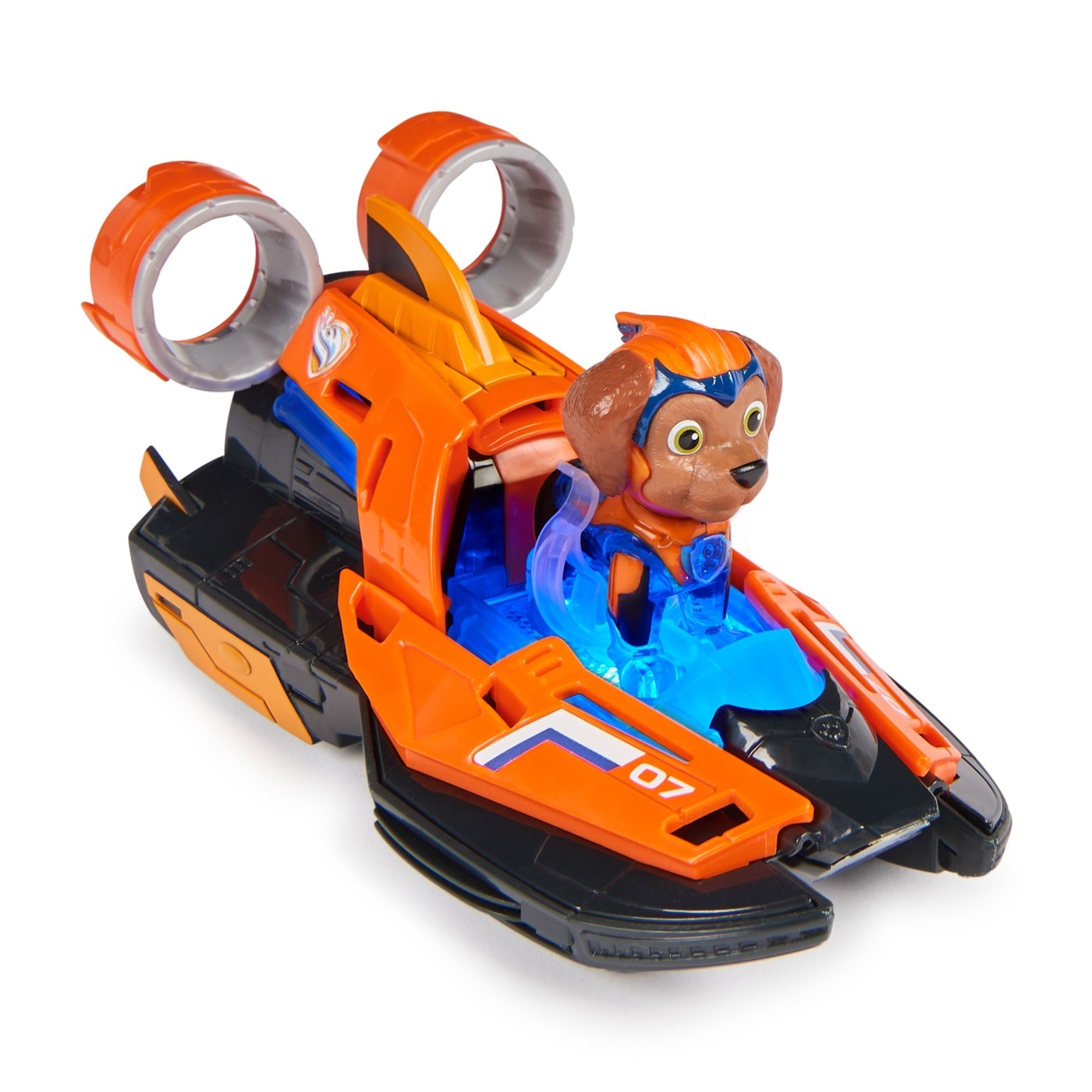 Set figurina si vehicul Paw Patrol The Mighty Movie - Zuma - eMAG.ro